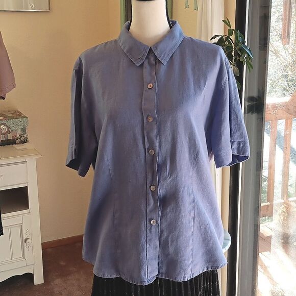 Chico's | Tops | Vintage Chicos Linen Top Classic Linen | Poshmark